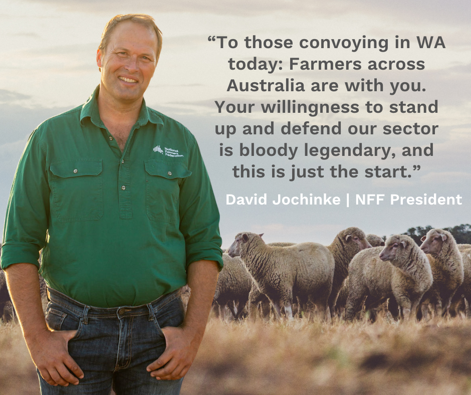 Statement on Perth farmer protests - National Farmers' Federation